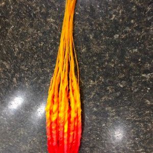 Damnation Hair | Hair | 25 Fire Flame Dreads Dreadlock Hair Extensions ...